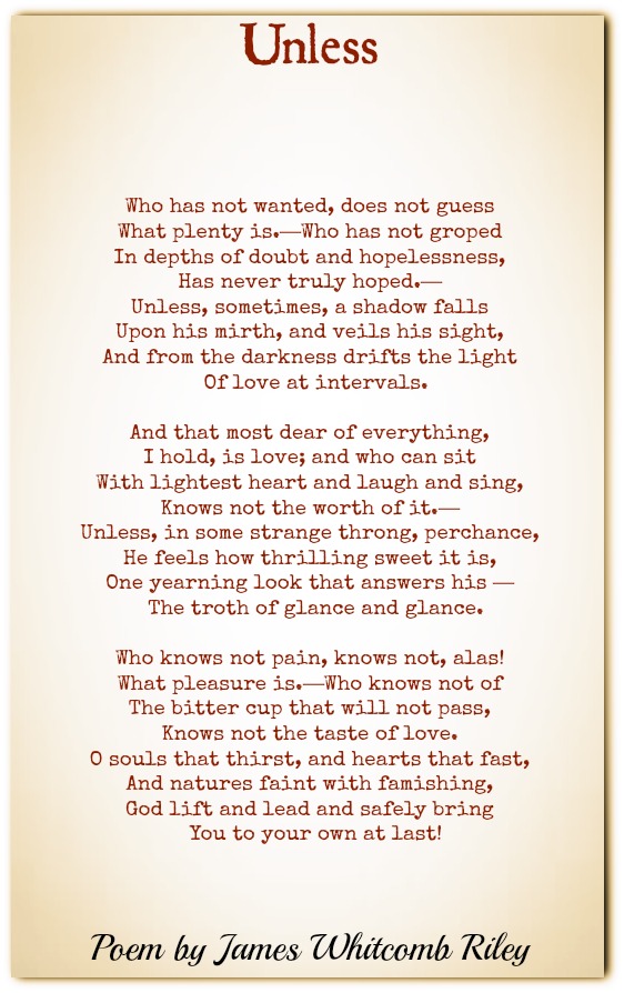 James Whitcomb Riley Poems | Classic Famous Poetry