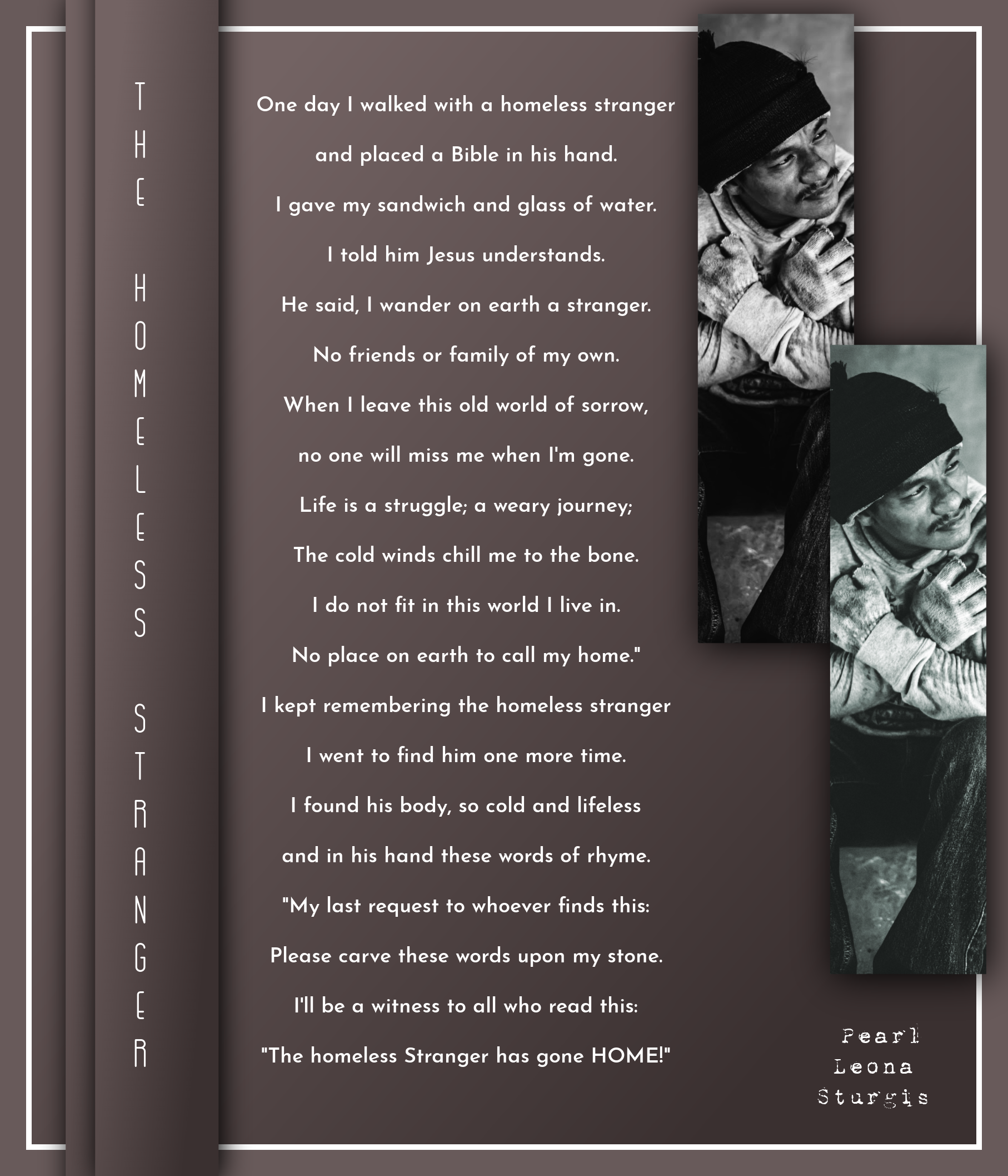 The Homeless Stranger-Pearl Leona Sturgis | Words Of Understanding And ...