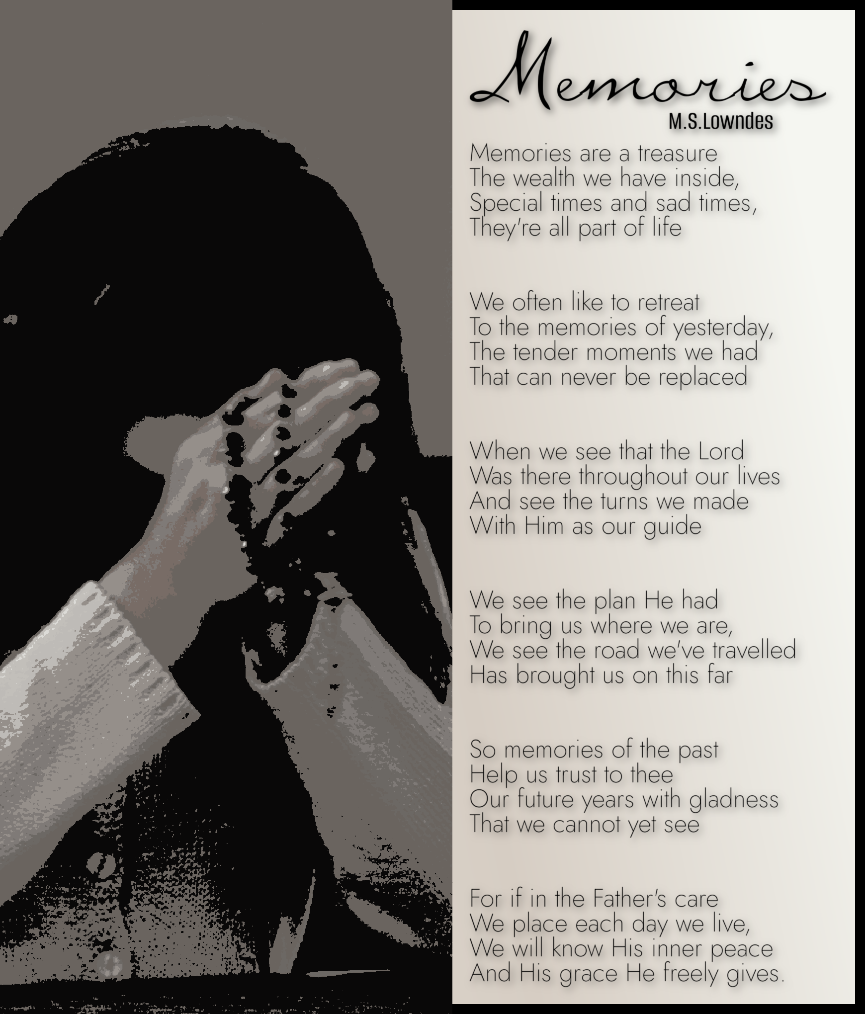 Memories-M.S. Lowndes | Christian Poetry