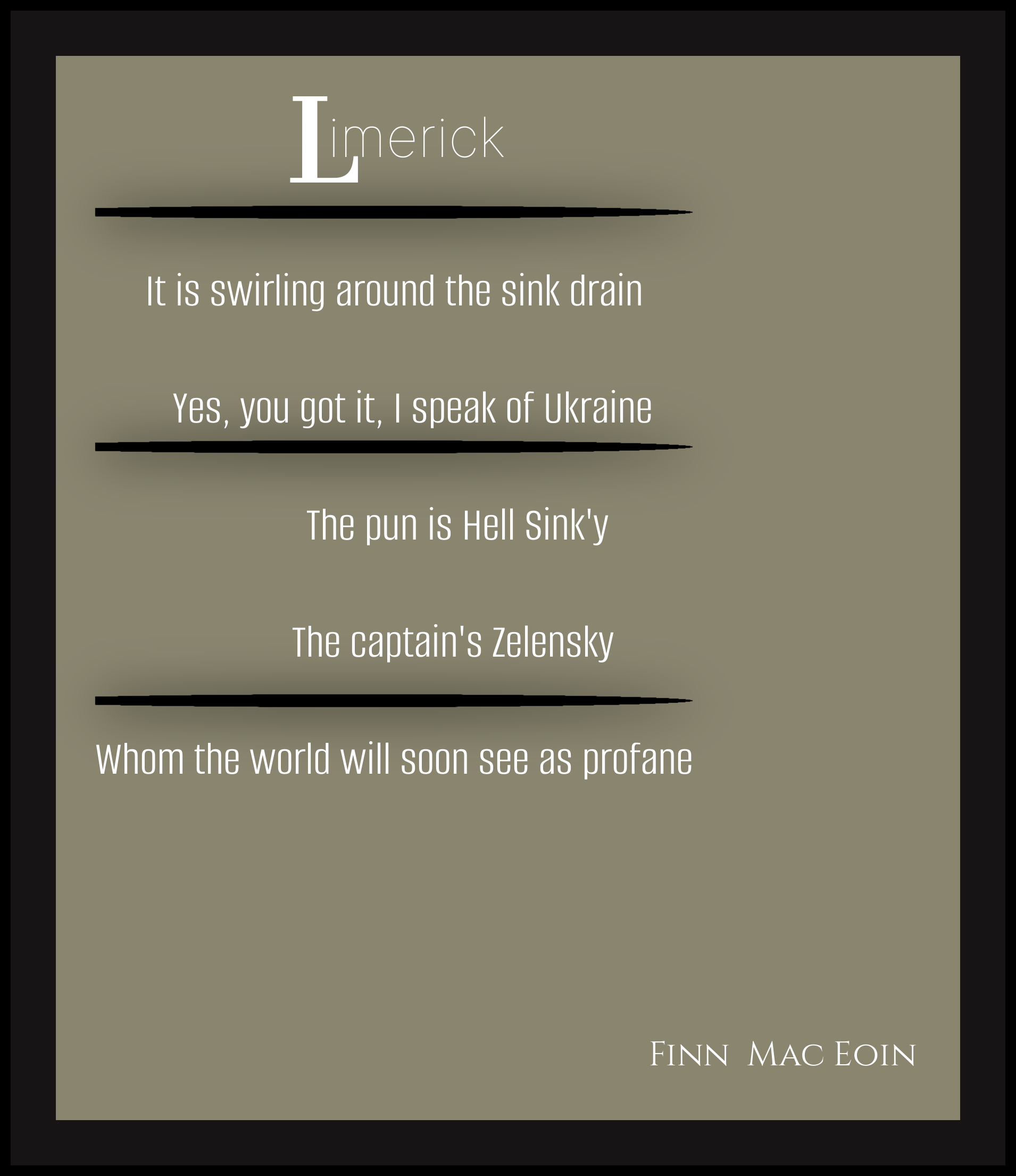 Limerick-finn mac eoin | Poetry For All Seasons and Emotions