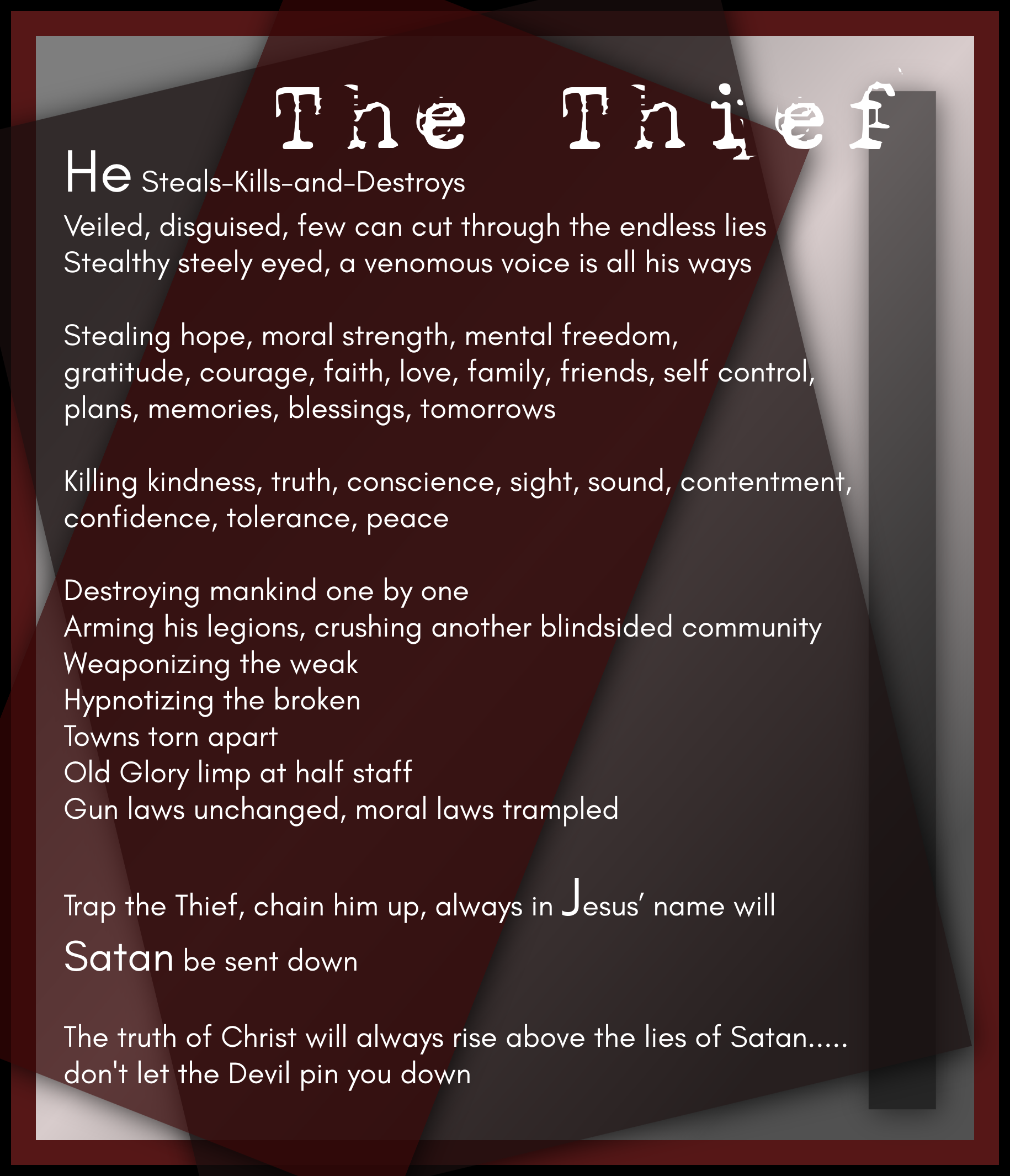 the-thief-d norman | Poetry For All Seasons and Emotions