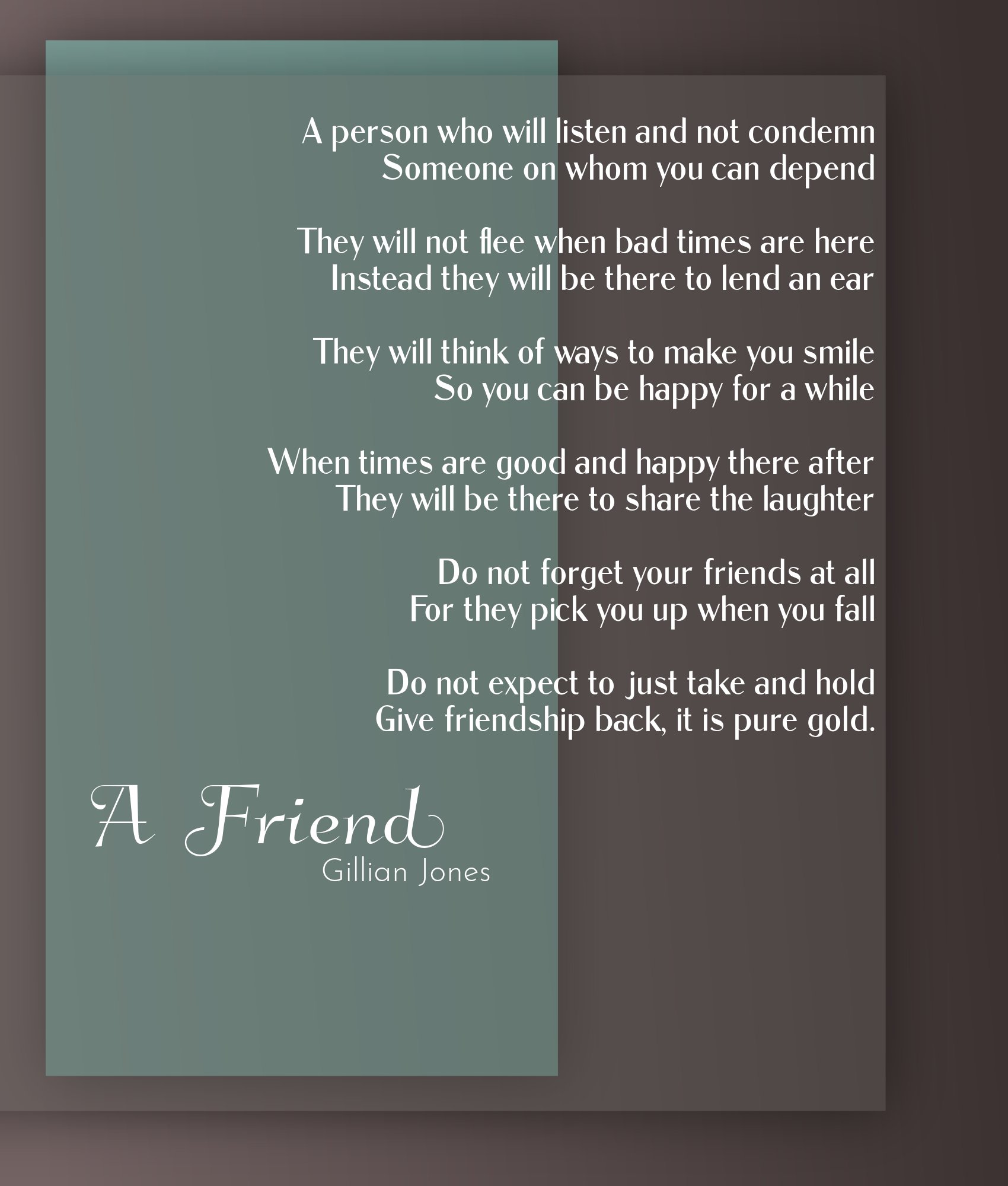 Poem Of The Day | Poetry For All Seasons and Emotions