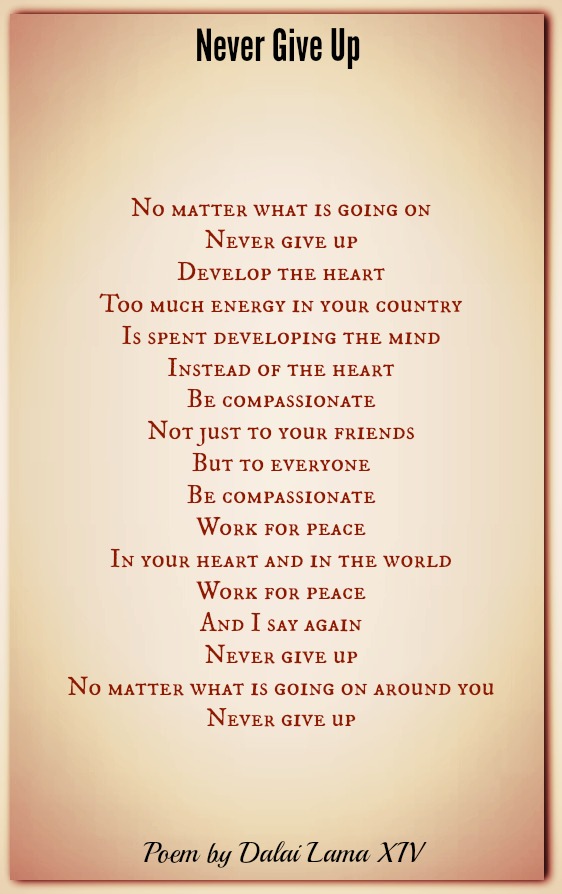 Never Give Up | Spiritual Poems
