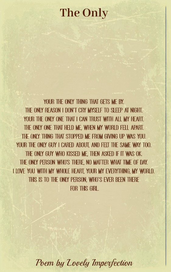 The Only | Romantic Poems